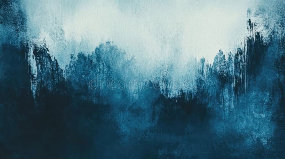 Monochrome Blue Watercolor Background with Soft Texture and Subtle ...