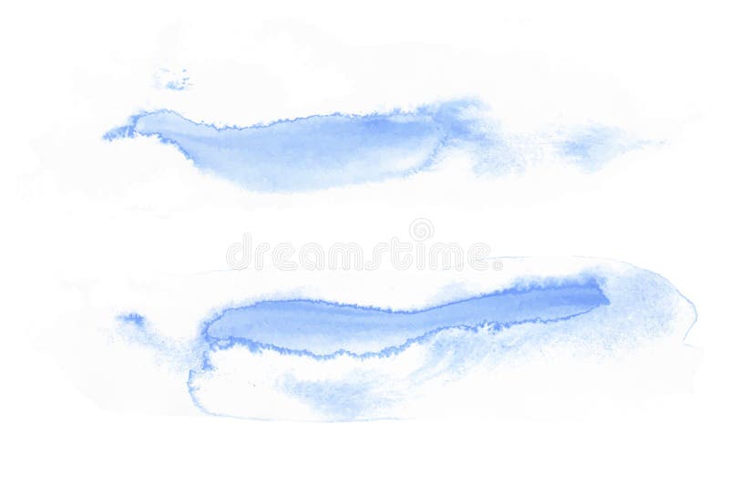 Monochrome, Blue, White, Watercolor Texture. Soft Gradient Shades ...