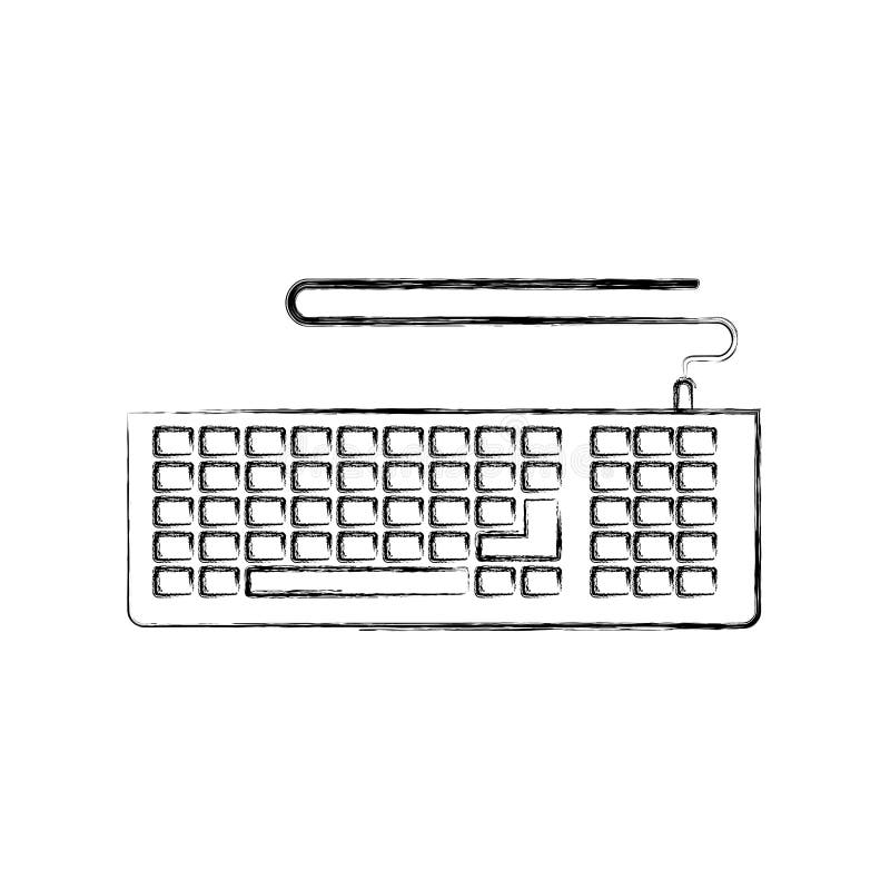 Silhouette of computer stock vector. Illustration of silhouette - 19769460