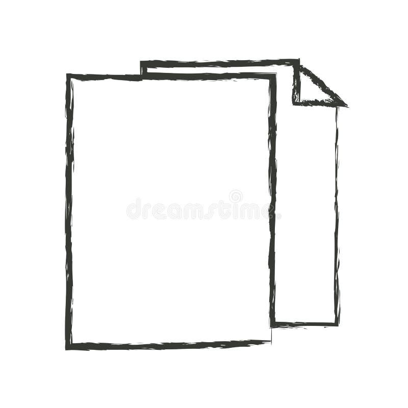 Monochrome Blurred Silhouette of Sheets in Blank Stock Vector ...