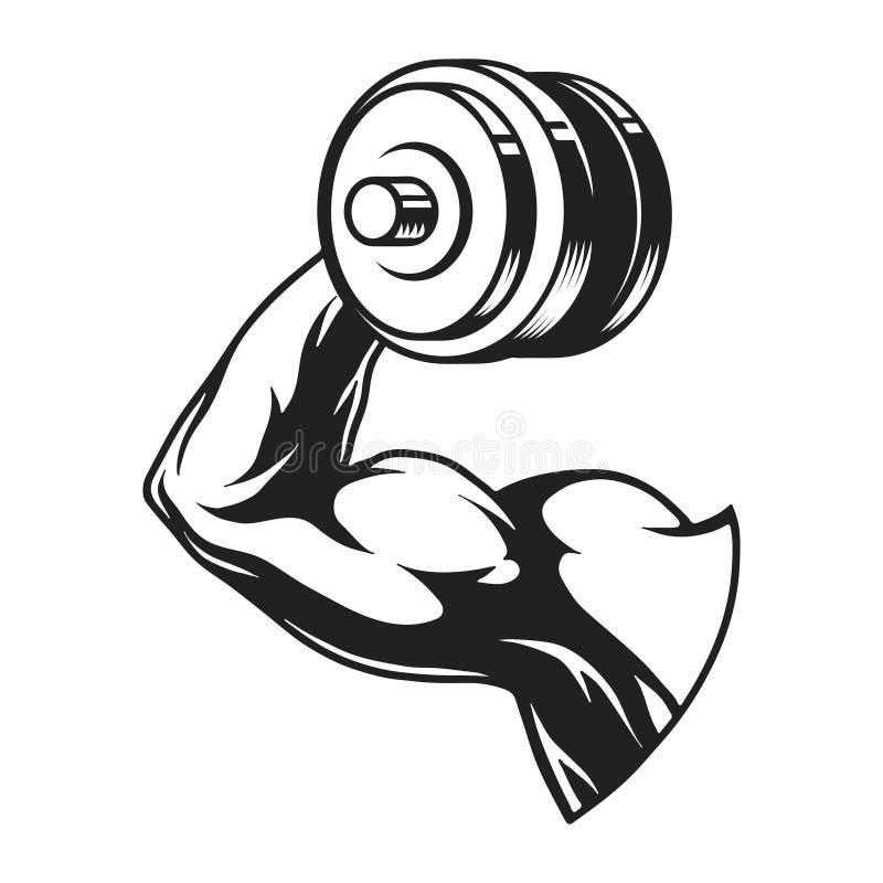 Strongman Lifting Dumbbell Retro Stock Vector - Illustration of ... Strongman Lifting Dumbbell Retro Stock Vector - Illustration of ...