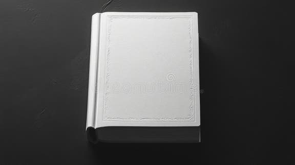 Monochrome Book on Dark Background Stock Illustration - Illustration of ...