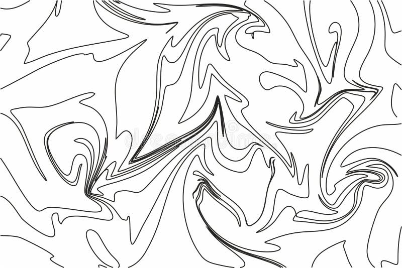 Monochrome Chaos Lines Curved Random Chaotic Pattern Art Abstract
