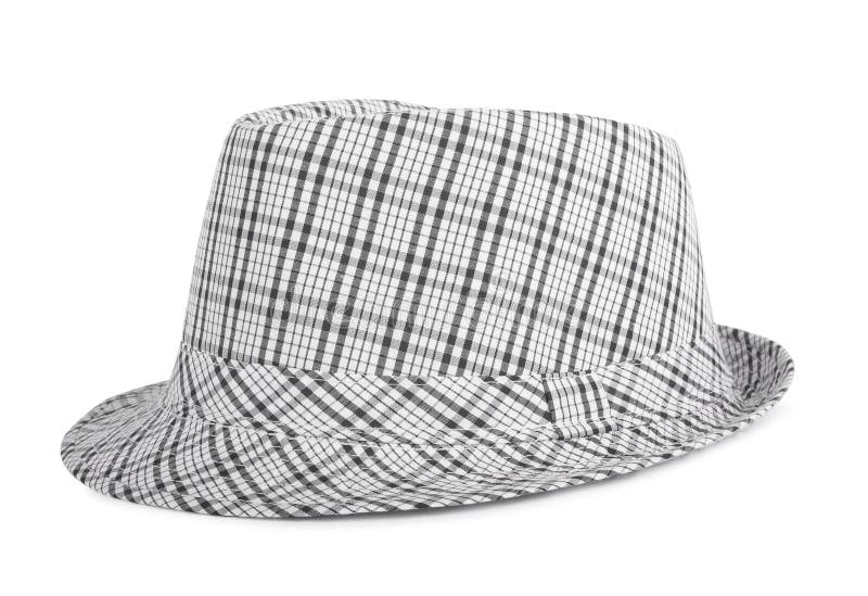 Monochrome Checked Hat Summer Isolated Background Stock Photos - Free ...