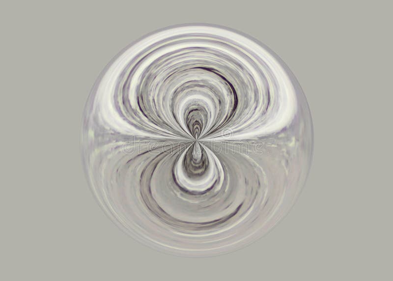 Monochrome Circle Abstract Design with Curved Lines Stock Illustration ...