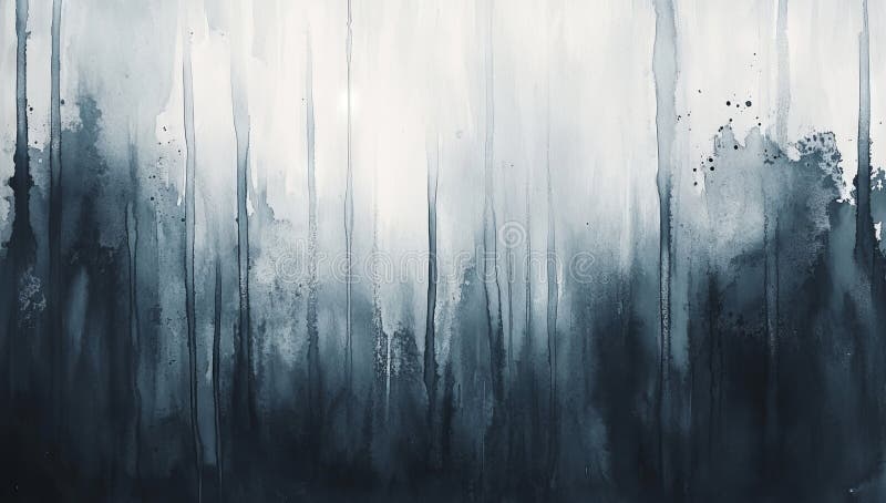 Monochrome Close-up of Abstract Ink Splash Art Created in a Digital ...