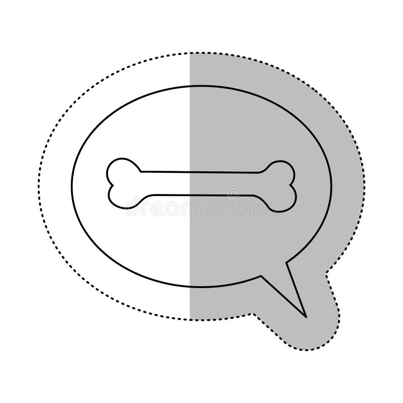 Monochrome Contour with Middle Shadow Sticker and Dialogue Sphere with ...