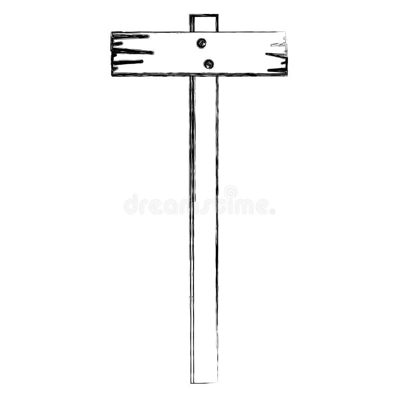 Wooden Signpost Rectangle Stock Illustrations – 209 Wooden Signpost ...