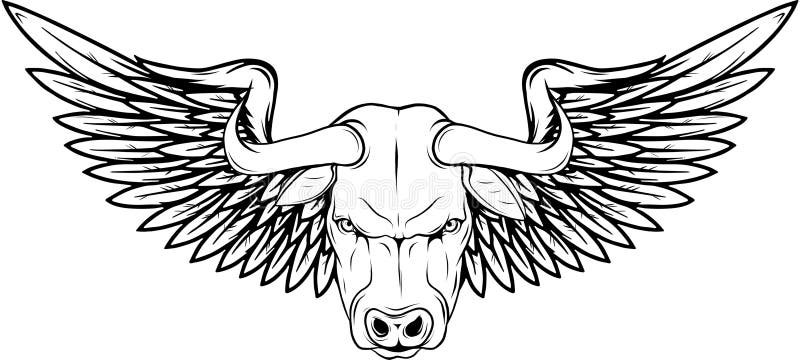 Winged Bull Logo Stock Illustrations – 27 Winged Bull Logo Stock ...