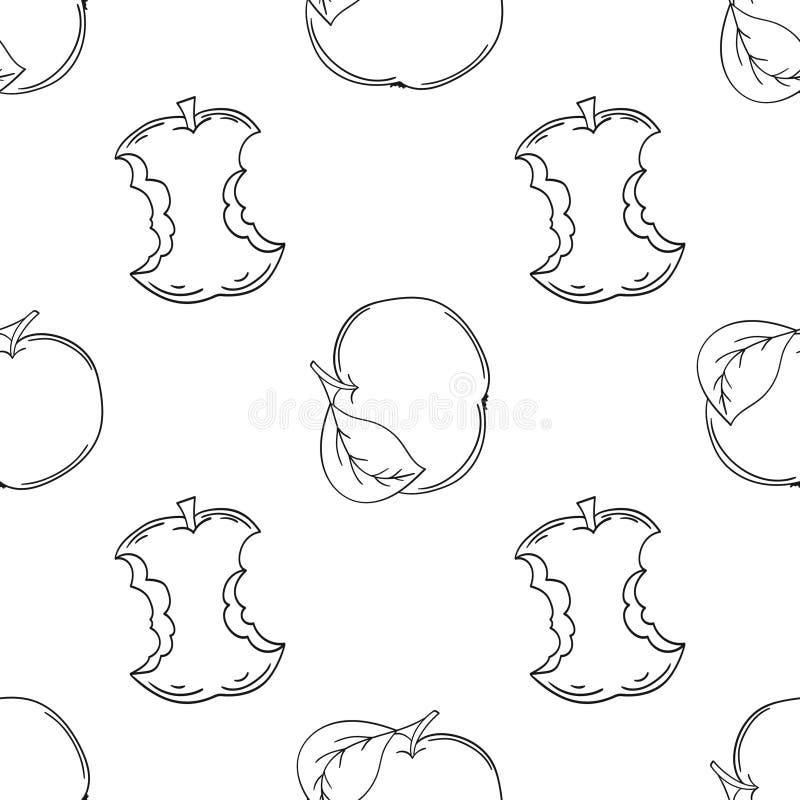 Monochrome Cute Pattern. Pattern for Textiles in Hand Draw Style Stock ...