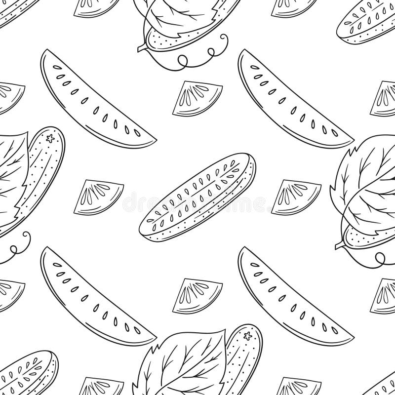Monochrome Cute Pattern. Pattern for Textiles in Hand Draw Style Stock ...