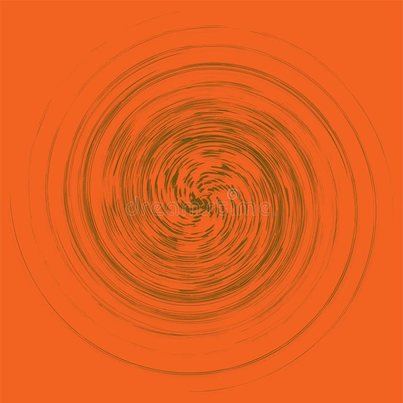 Monochrome Cyclic, Cycle Concentric Rings. Revolved Spiral, Vortex ...