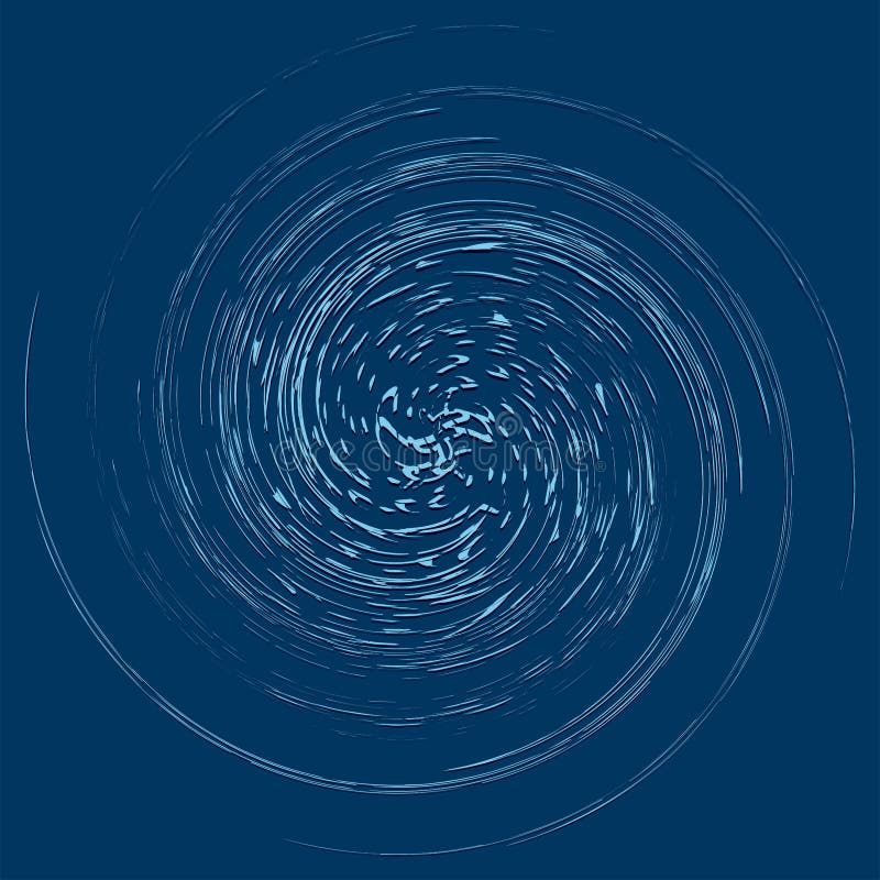 Monochrome Cyclic, Cycle Concentric Rings. Revolved Spiral, Vortex ...