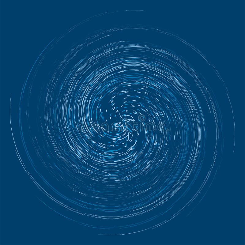 Monochrome Cyclic, Cycle Concentric Rings. Revolved Spiral, Vortex ...