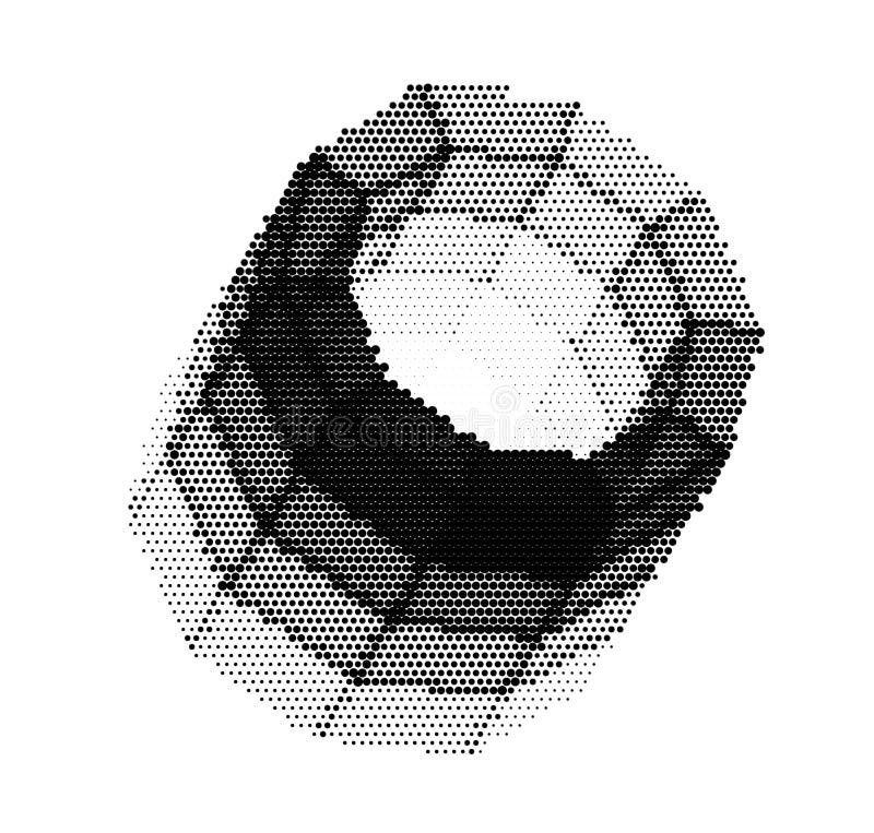 Monochrome Dotted Gradient Cylinder Texture Vector Stock Illustration ...