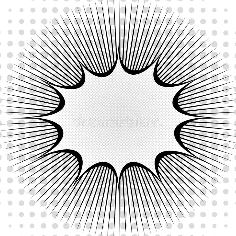 Monochrome Explosive Template Stock Vector - Illustration of design ...