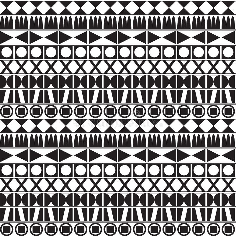 Monochrome Geometric Pattern Stock Illustration - Illustration of ...