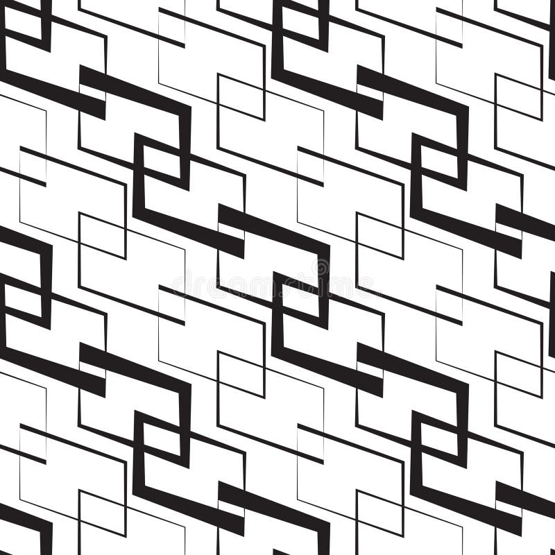 Monochrome Geometric Wallpaper Stock Vector - Illustration of ...