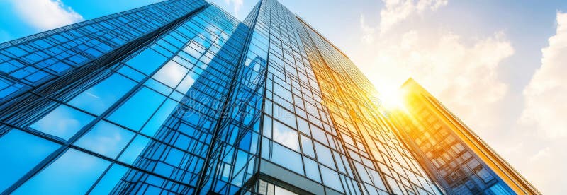 Monochrome Glass Window with Geometric Architecture Stock Photo - Image ...