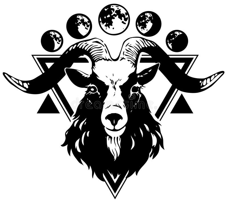 Goat on the moon stock vector. Illustration of computer - 41893665