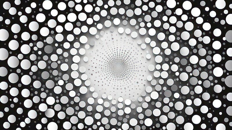 Monochrome Gradient Dot Pattern with Perfect Symmetry Stock ...