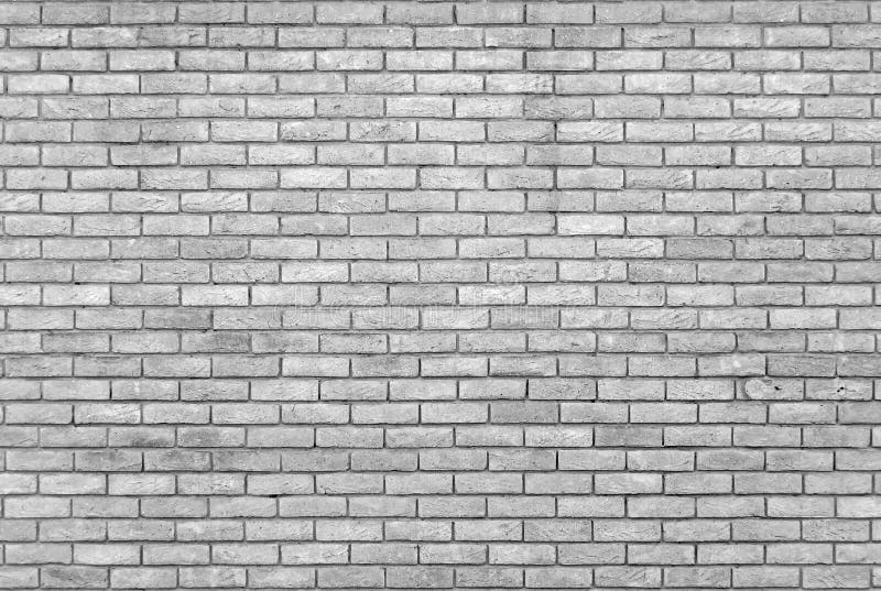 Monochrome Grey Brick Wall with Repeating Pattern Stock Photo - Image ...