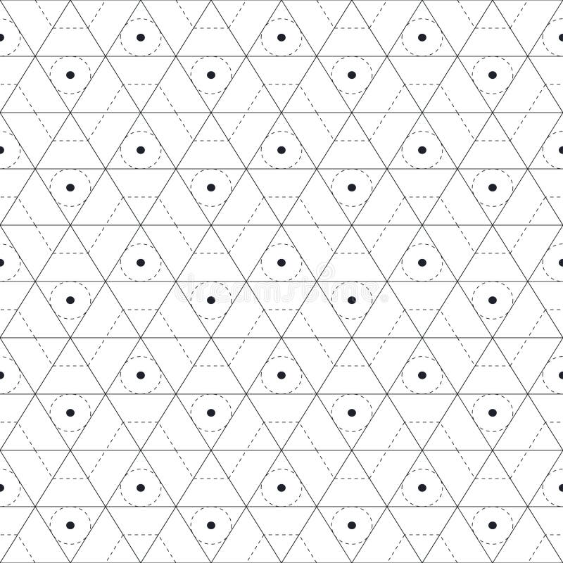 Monochrome Grid Seamless Pattern Stock Vector - Illustration of pattern ...