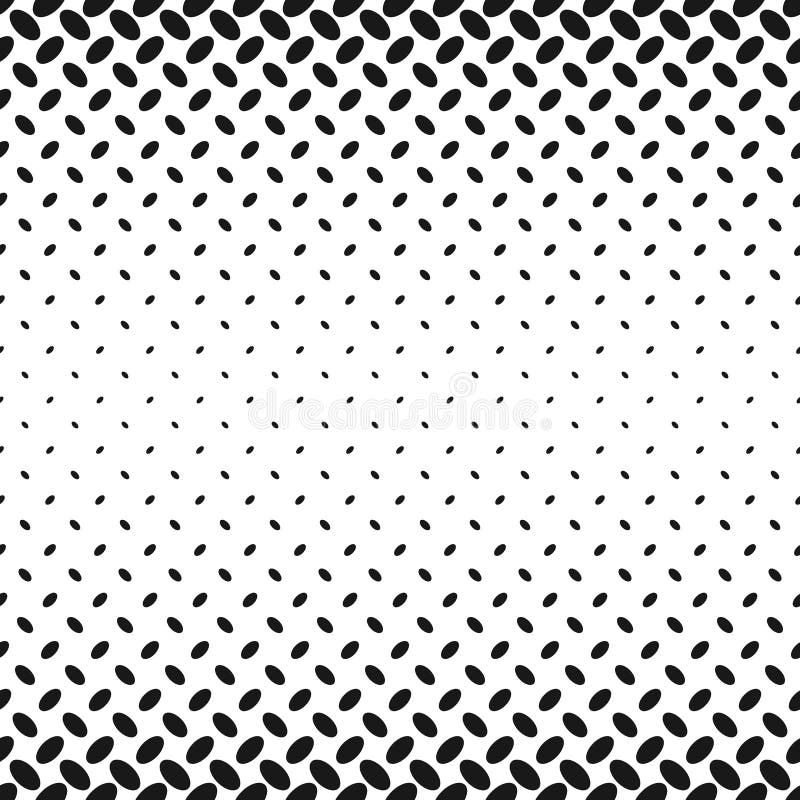 Monochrome Halftone Diagonal Ellipse Pattern Background - Vector Template Design Stock Vector ...