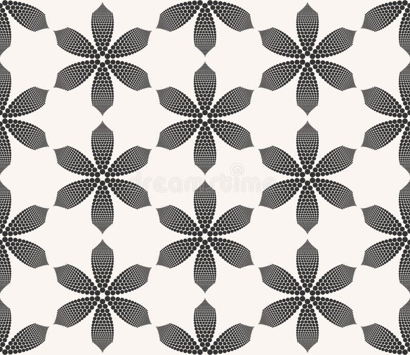 Halftone Flower stock vector. Illustration of design, spring - 4982430