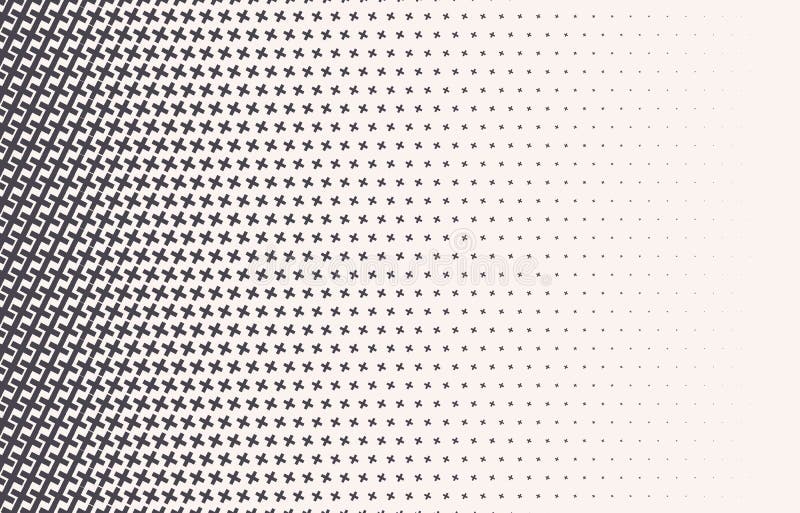 Monochrome Halftone Vector Gradient with Crosses Texture. Vector ... Monochrome Halftone Vector Gradient with Crosses Texture. Vector ...