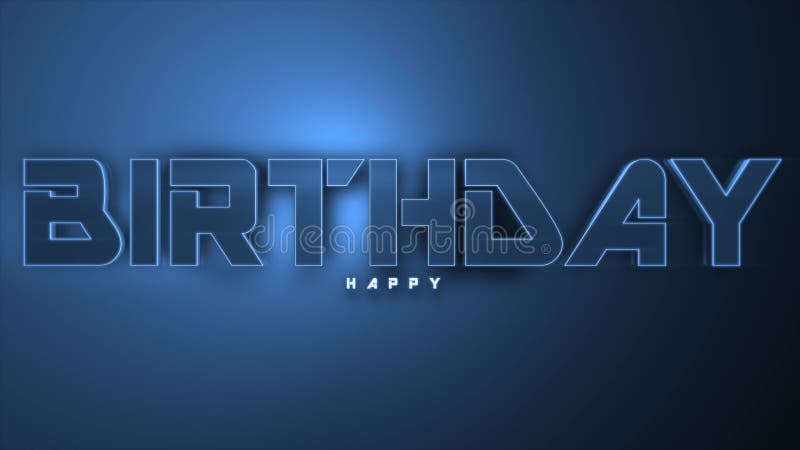 Monochrome Happy Birthday Text on Blue Gradient Stock Video - Video of ... Monochrome Happy Birthday Text on Blue Gradient Stock Video - Video of ...