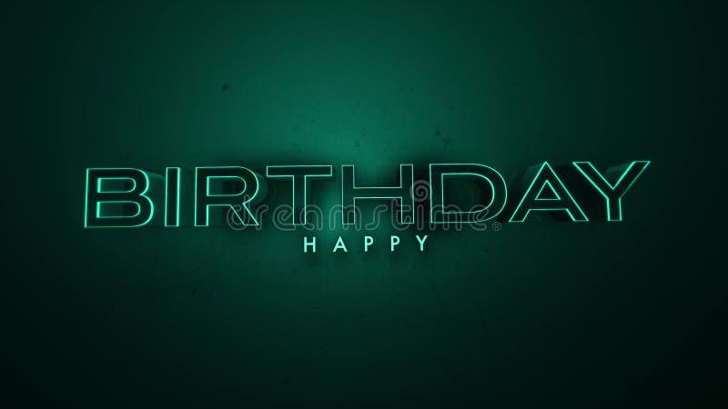 Monochrome Happy Birthday Text on Green Gradient Stock Video - Video of ... Monochrome Happy Birthday Text on Green Gradient Stock Video - Video of ...