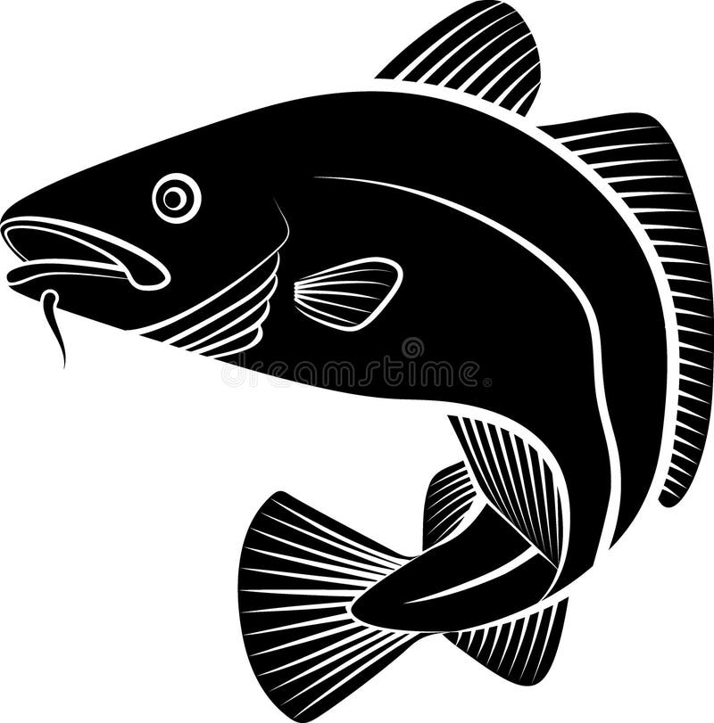 Cod stock vector. Illustration of sketch, form, outline - 228958361