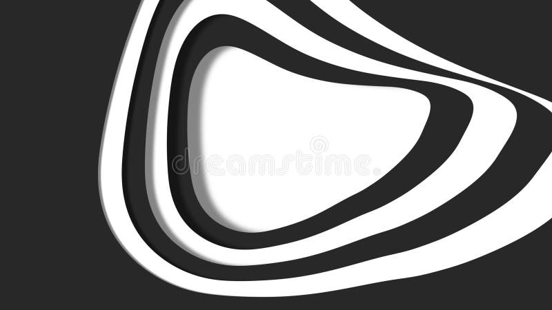 Elegant Monochrome Wave Illustration with Sharp Point Stock Footage ...