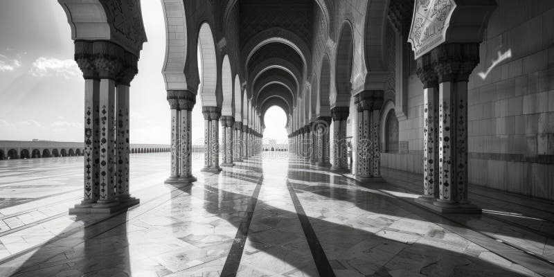 A Monochrome Image of a Sizable Building. Suitable for Architectural ...