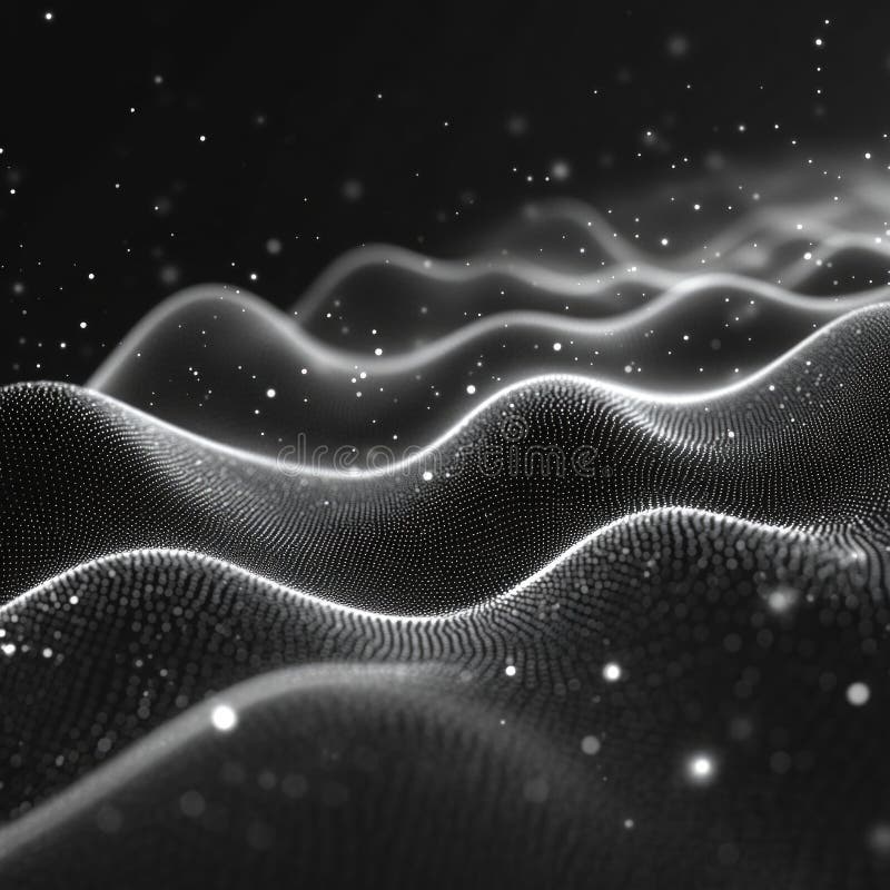 A Monochrome Image of a Wave, Great for Use in Design Projects Where a ...