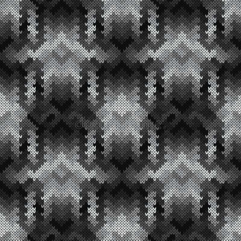Monochrome Knitted Fabric Pattern, Crochet Pattern, Black and White ...