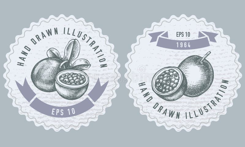 Passion Fruit Labels Stock Illustrations – 64 Passion Fruit Labels ...