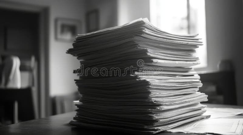 Monochrome Layers an Artistic Exploration of Stacking Paper Layers into ...