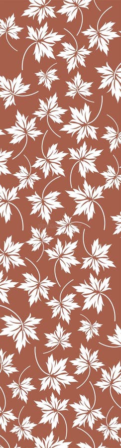 Fall Maple Leaves Seamless Pattern. Black and White Vector Cdr X6 Stock ...