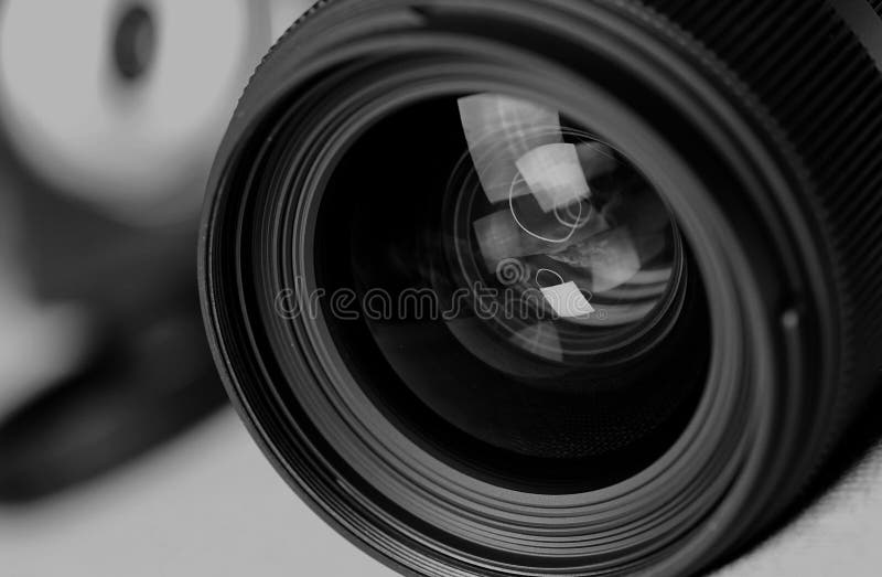 Monochrome Lens Flare Object Stock Image - Image of lens, dslr: 81212457