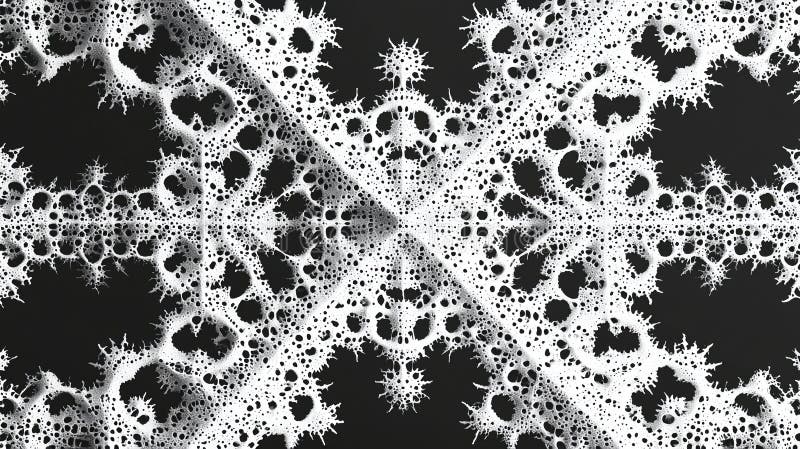 Monochrome Maze of Geometric Patterns with Depth and Texture Stock ...