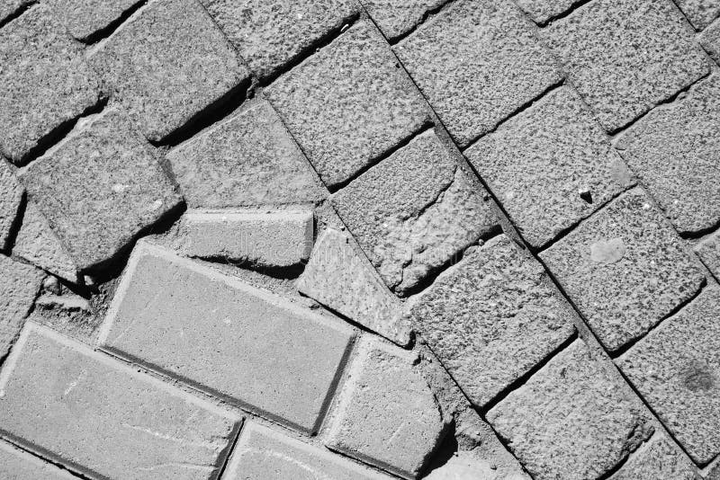 Monochrome Modern Paved Surface on Top Stock Image - Image of rough ...