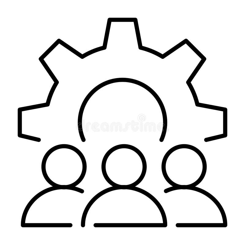 Monochrome Organizational Matters Icon Vector Illustration ...