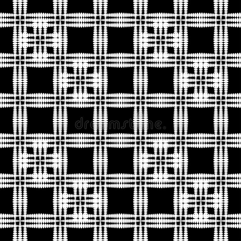 Monochrome Oriental Pattern of Intersecting Black Squares and White ...