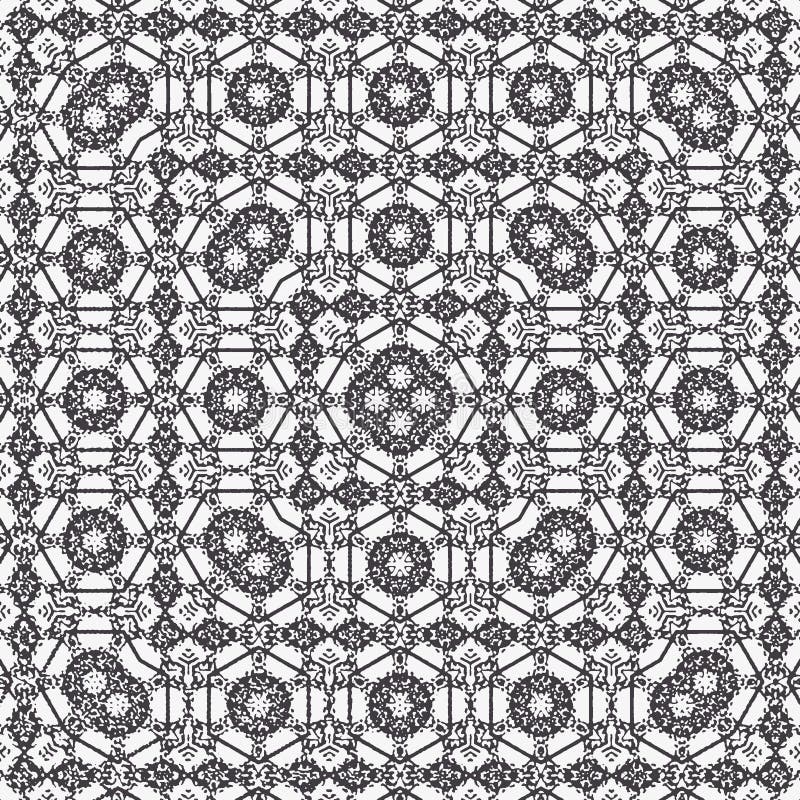 Monochrome Pattern for Coloring Book or Print Carpet Stock Illustration ...