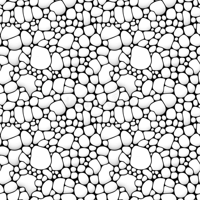 Monochrome Pebble Pattern Background for Graphic Design and Textures Stock Illustration ...