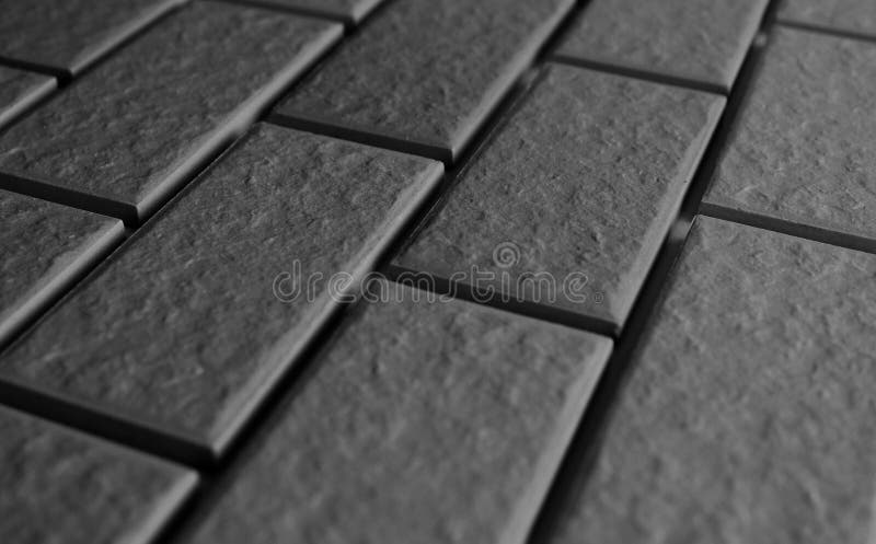 Monochrome Photo of Brickwork Closeup Angle View Stock Image - Image of ...