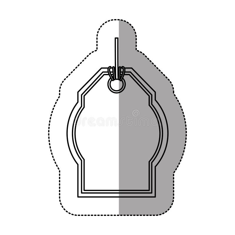 Monochrome Price Tag Sticker with Middle Shadow with Shape Rectangular ...