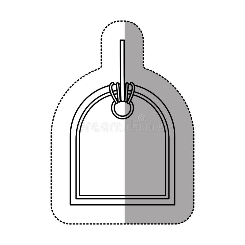 Monochrome Price Tag Sticker with Middle Shadow with Side Oval Shape ...